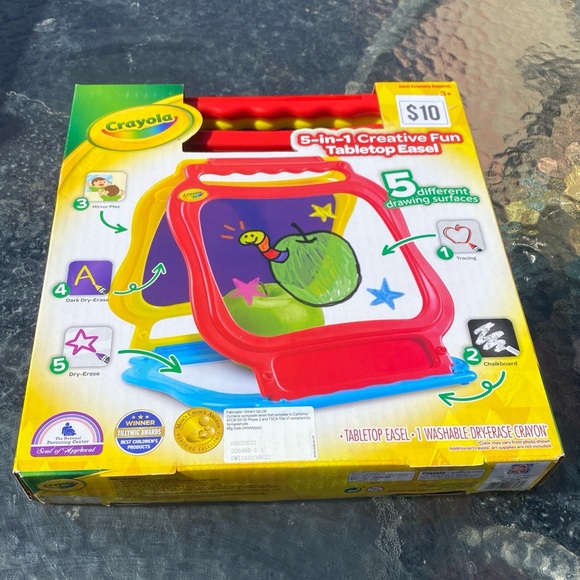 Crayola | Toys | Crayola 5in Tabletop Easel 5 Different Drawing Boards ...